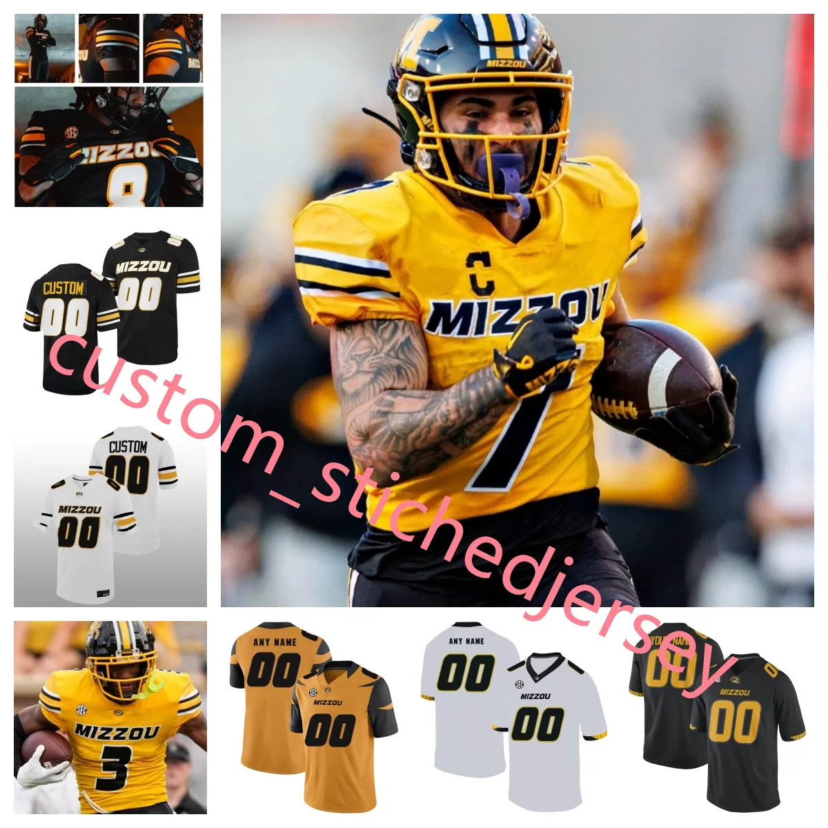 Missouri Tigers Personalized Football Shirts Joe Moore, Jaylon Carlies ...