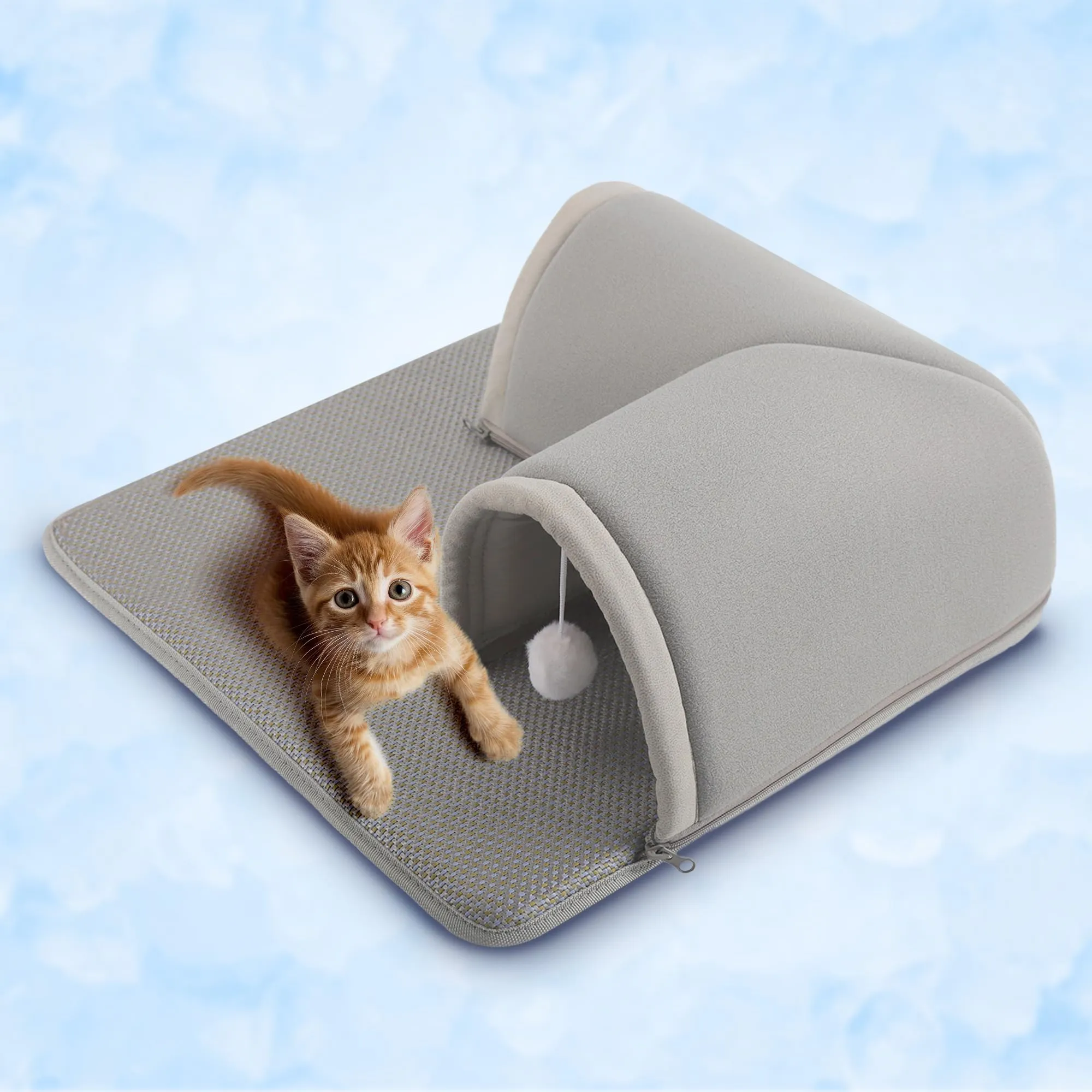 DHgate.com:Interactive Cat Mat Tunnel Bed: Cozy 3D Memory Foam ...