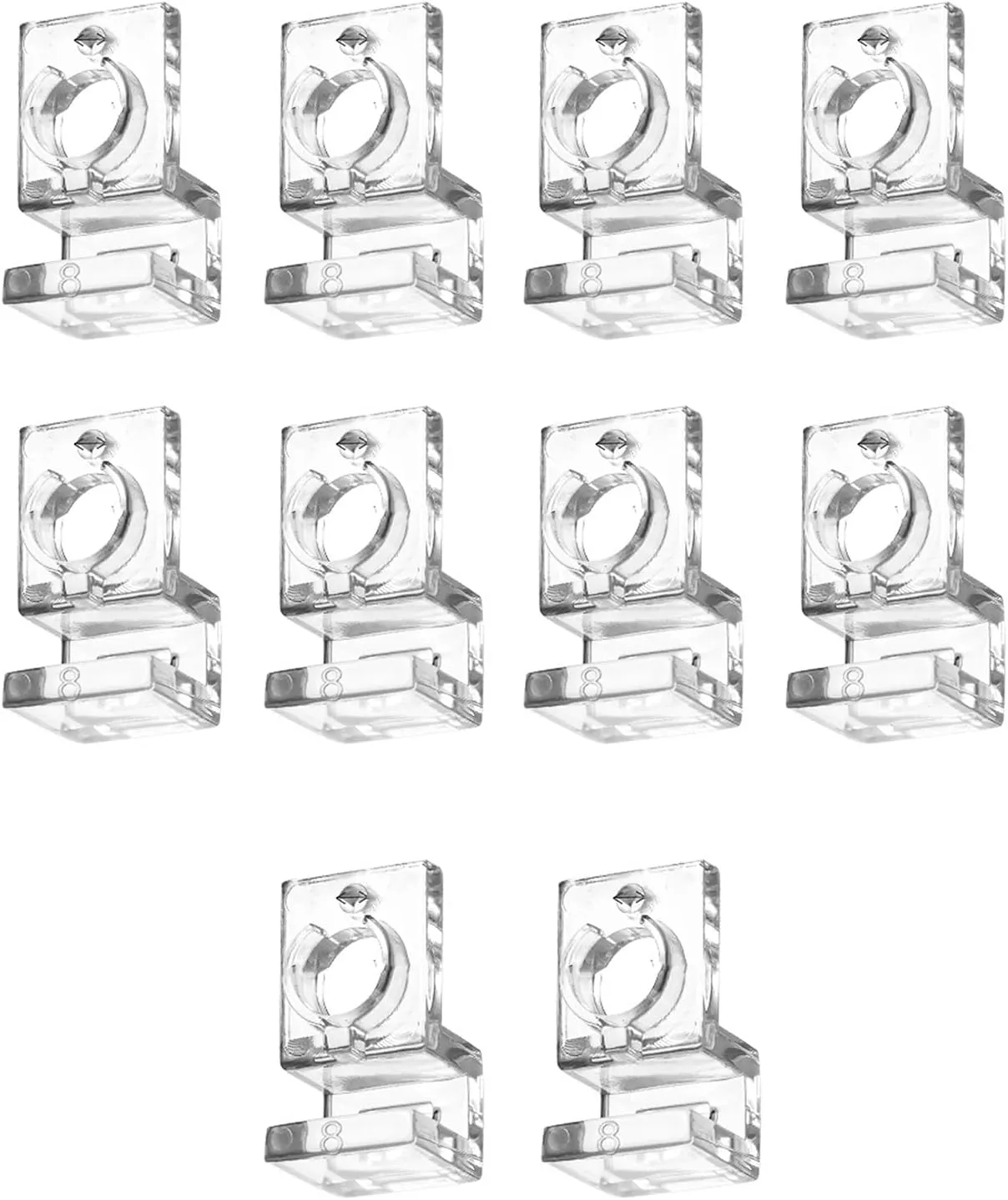 Aquarium Lid Support Clips - 10 Pack Fish Tank Cover Holders - Secure ...