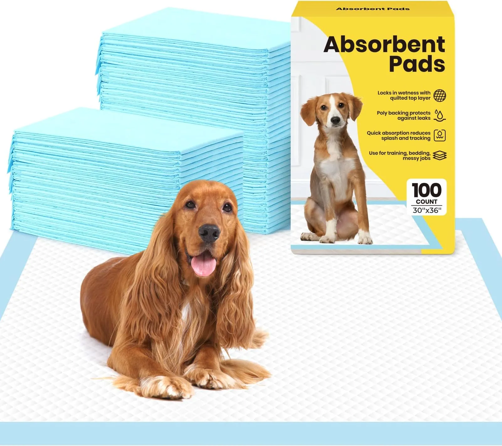 Super Absorbent Dog Pee Pads: Leak-Proof Puppy Training Pads - Bulk ...