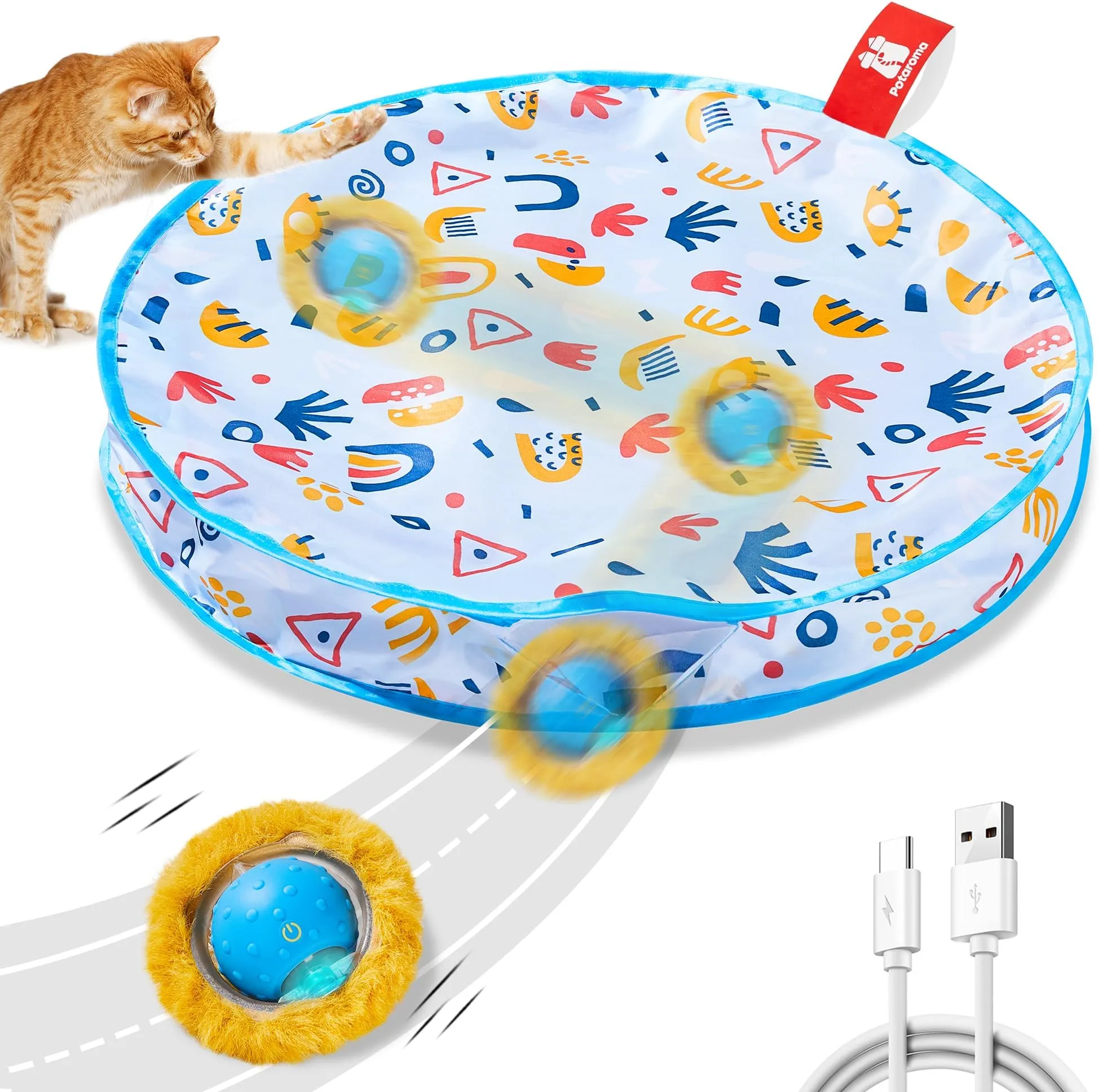 Motion Activated Cat Toy: Fast Rolling Ball Play Mat for Indoor Exercise - Shop Now! from Dhgate ...