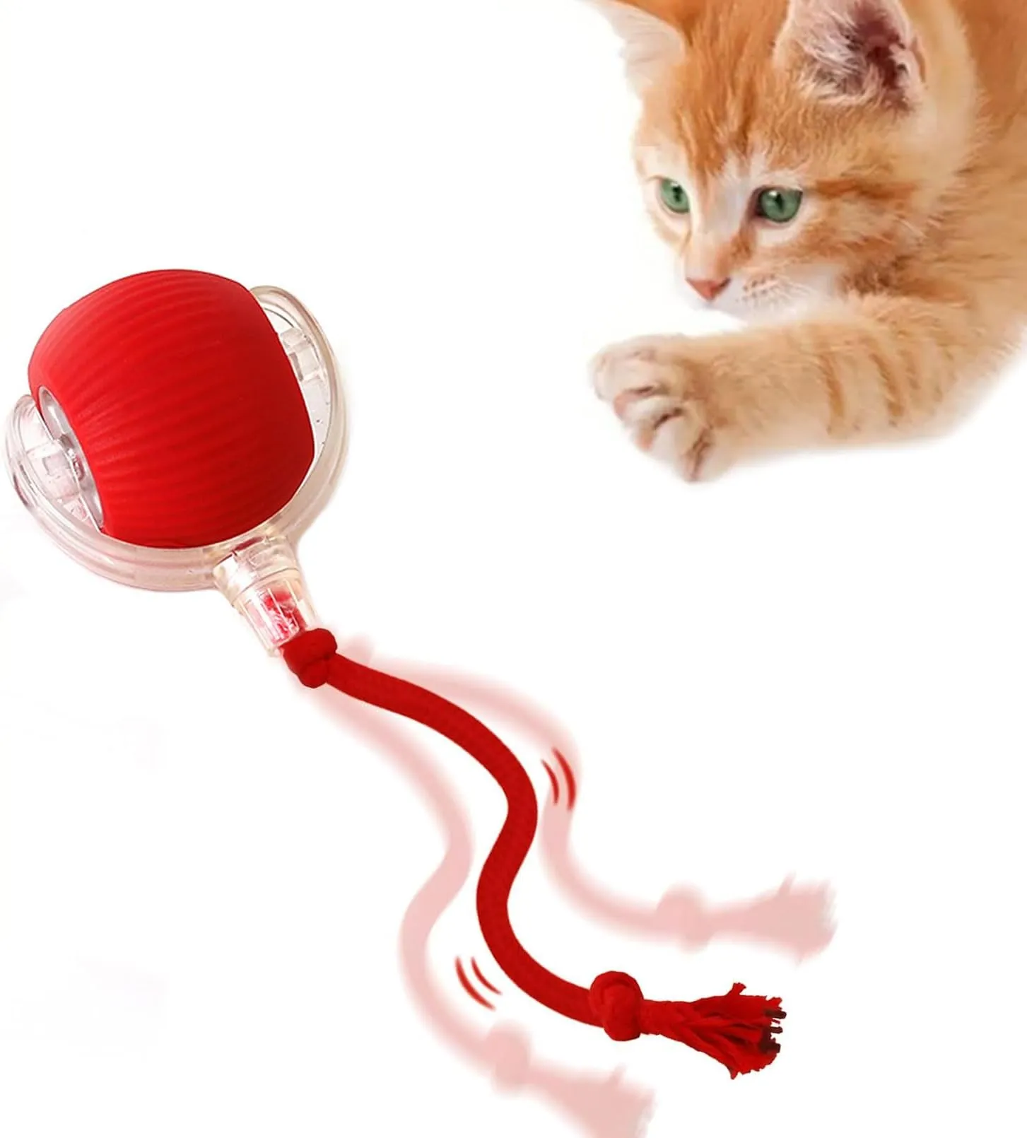 Interactive Cat Ball: Automatic Rolling Electric Cat Toy for Indoor ...