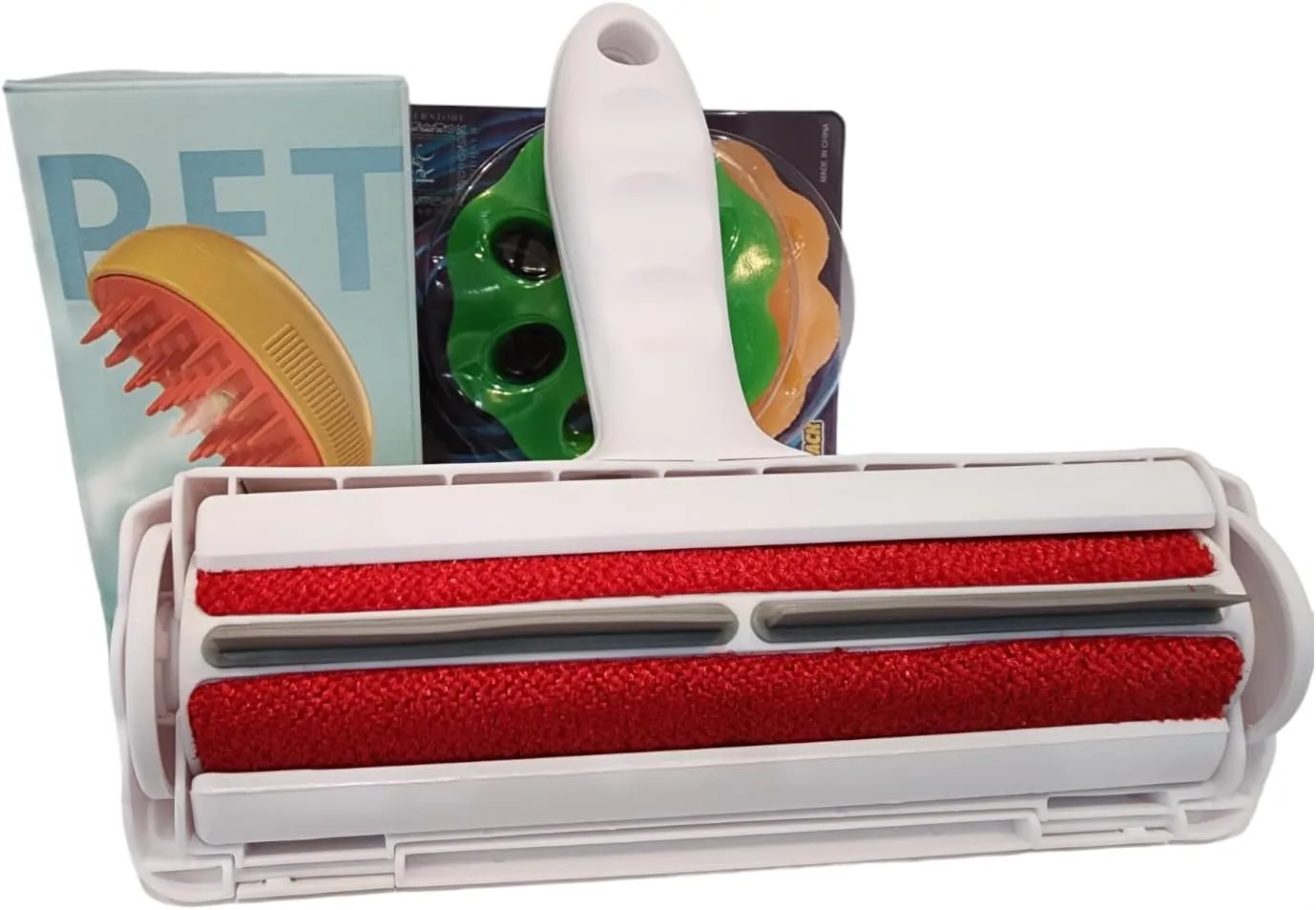 Pet Hair Remover Roller Brush: Washable, Reusable Fur Removal Tool + 2 ...