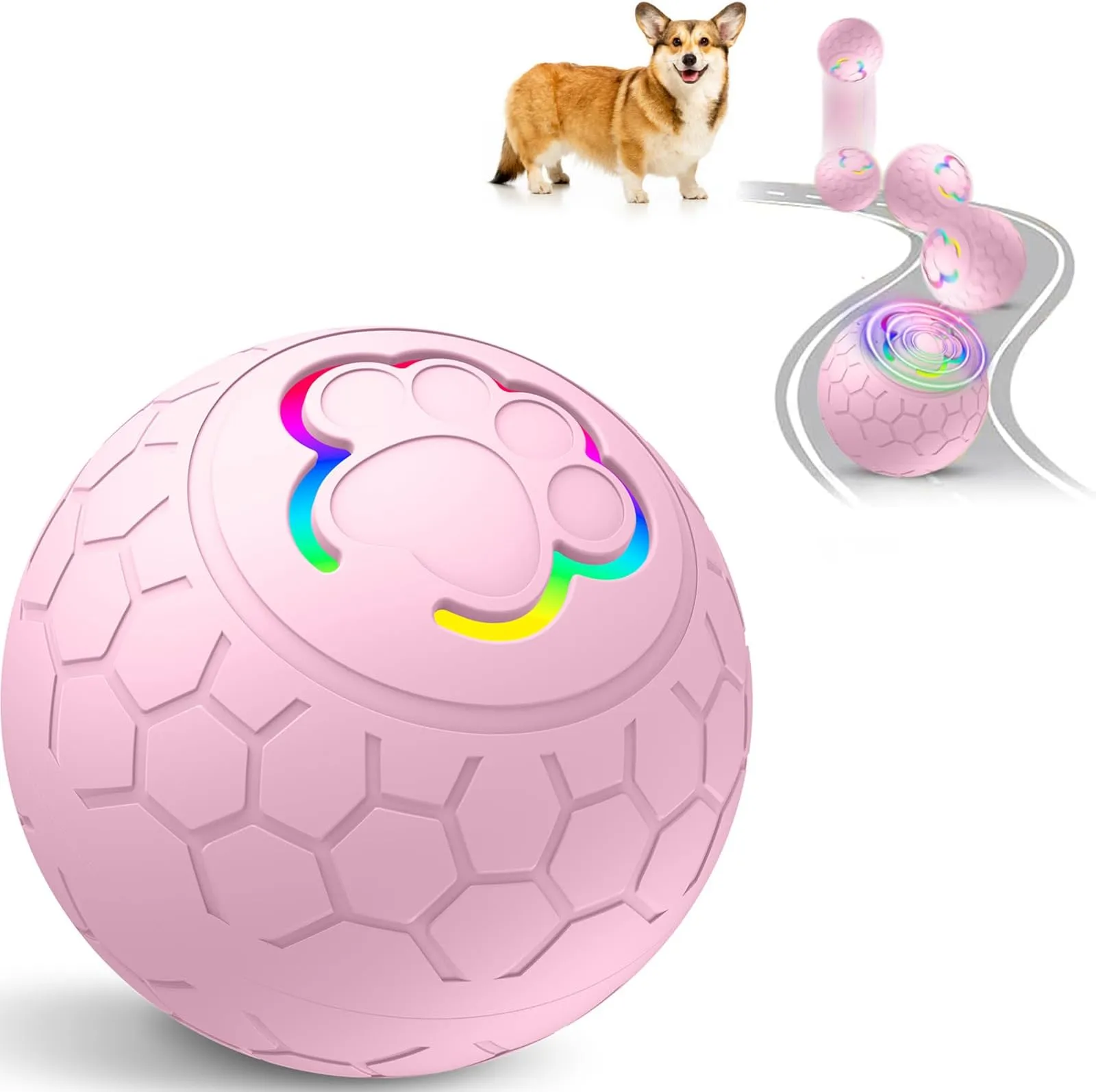 Motion Activated Dog Ball Toy - Interactive Rolling Fun! Perfect for ...