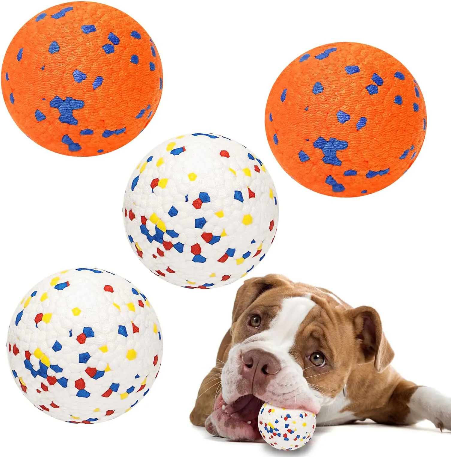 Indestructible Dog Balls for Aggressive Chewers - Bouncy, Sturdy, Safe ...
