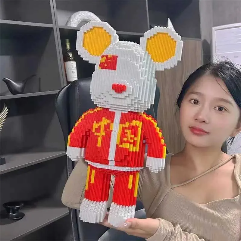 Bear Bricks 40CM Giant Violent Bear Building Blocks 3D Model Puzzle Toy ...