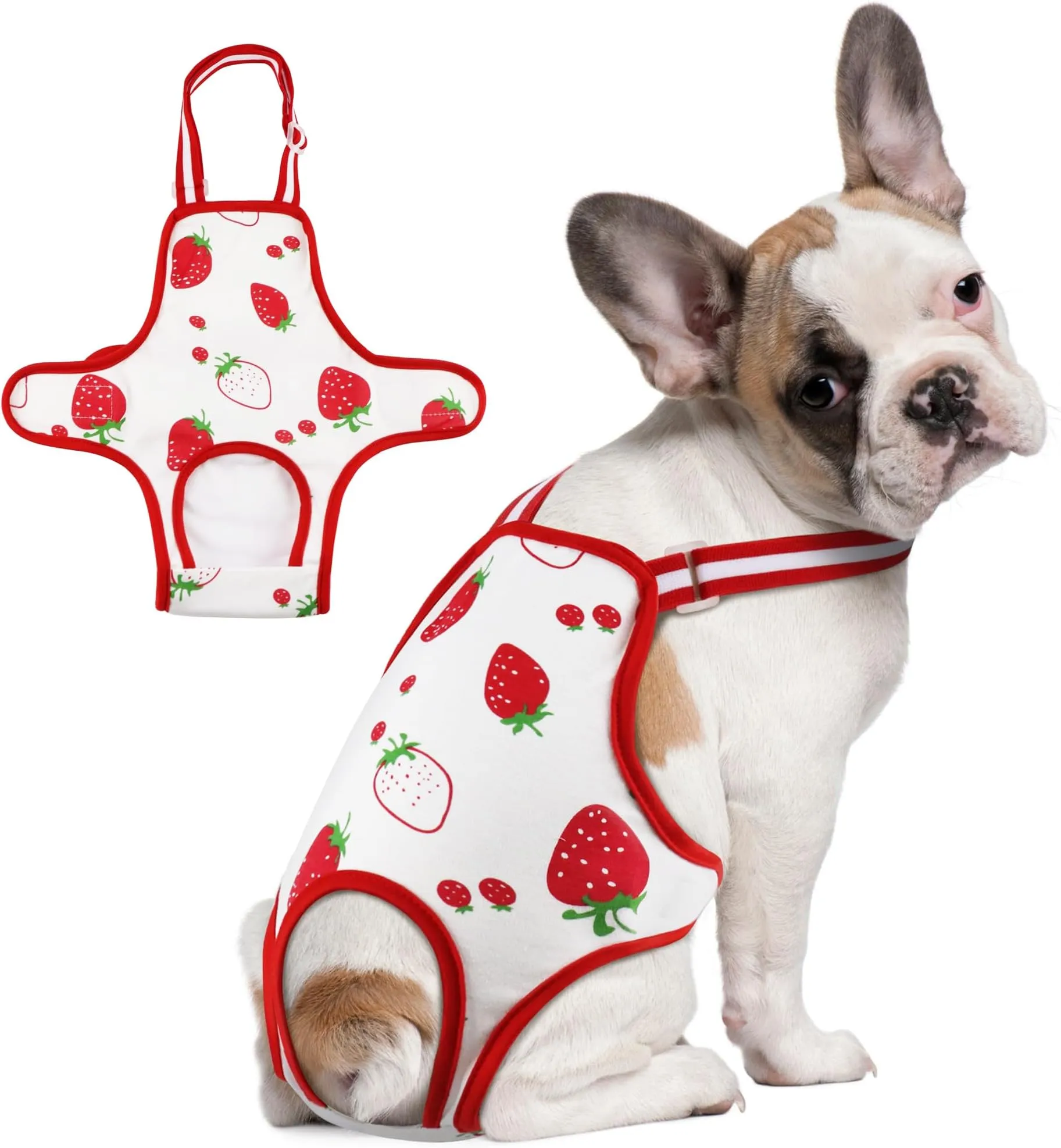 Dog Diaper Suspenders Washable, Reusable Escape Proof Dog Heat Diapers ...