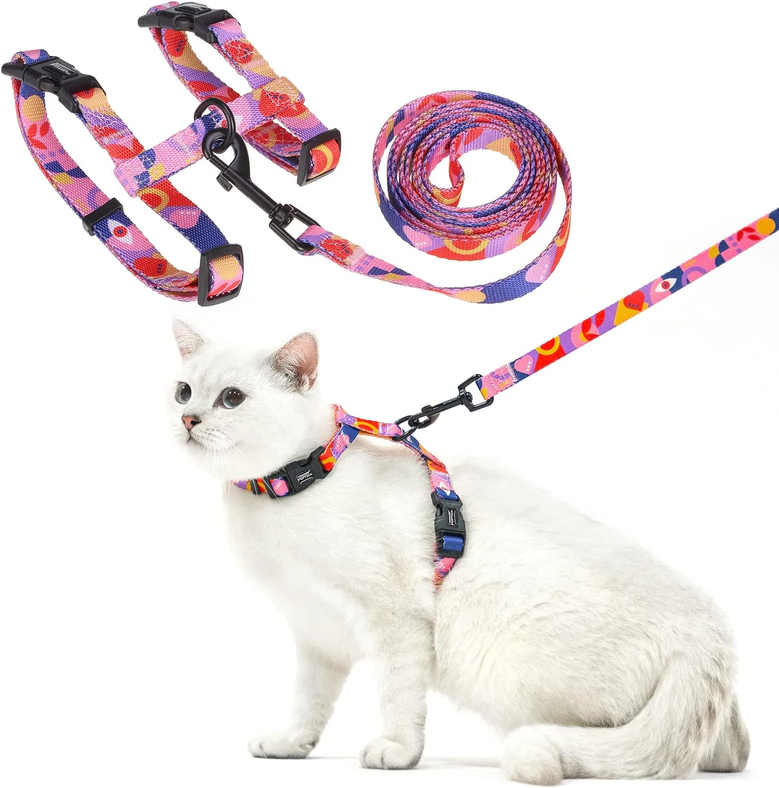Adjustable Kitten Harness & Leash Set - Escape Proof Design, Perfect ...