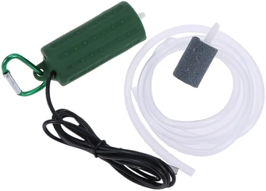 Portable Aquarium Air Pump: USB & Battery Powered, Mini Oxygen Pump for ...