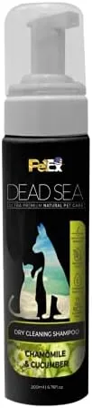 Premium Pet Dry Shampoo with Dead Sea Minerals - Cleans, Moisturizes ...