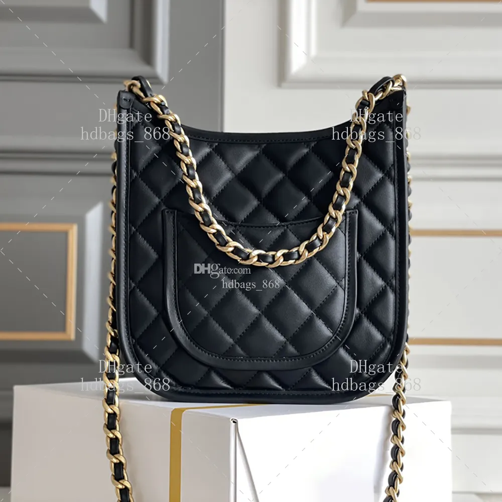 Hobo Crossbody Bags Chain Bag Diamond Calfskin 10A Mirror 1:1 Quality ...