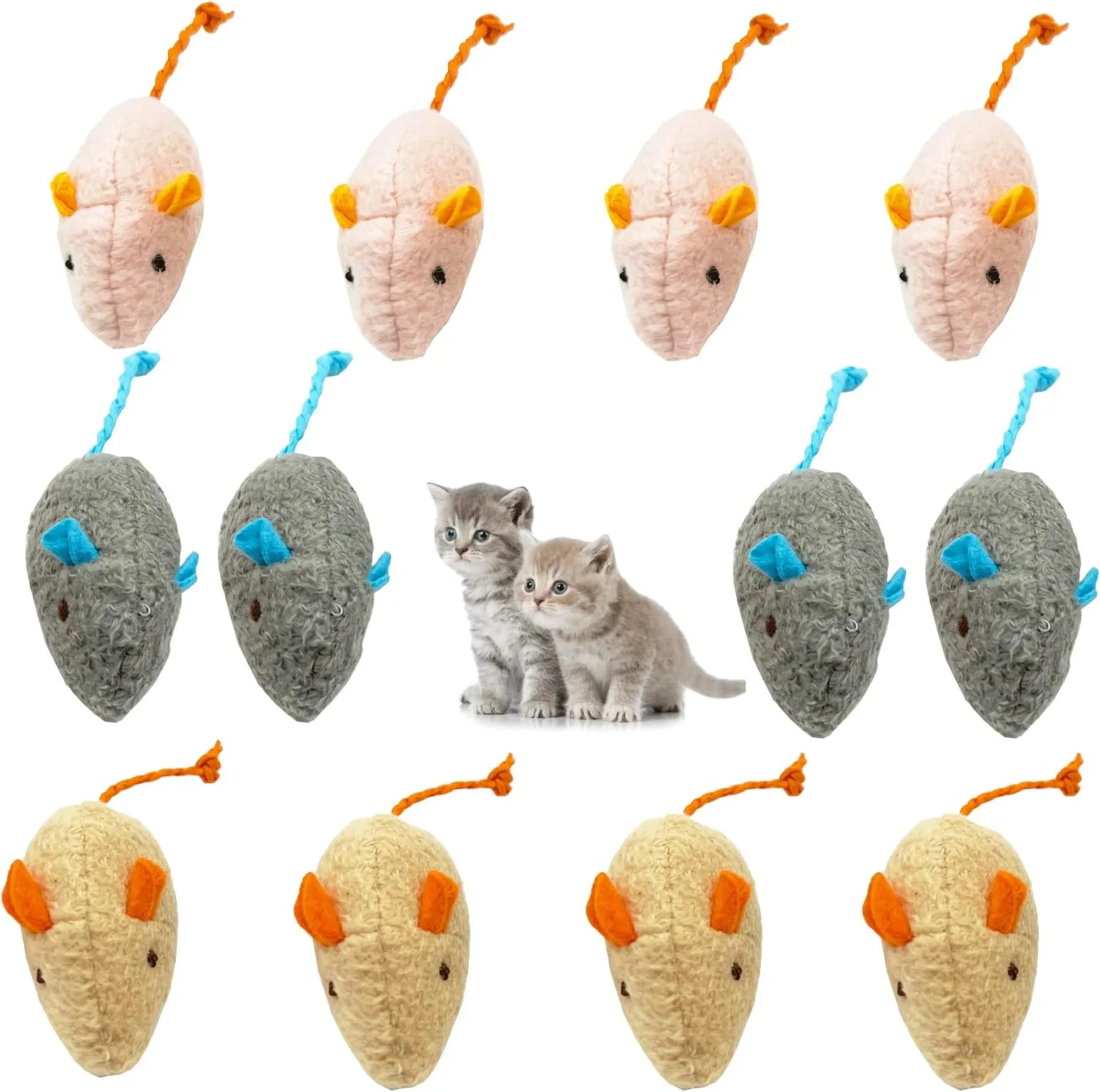 Interactive Cat Mouse Toy Set - Best Seller! Realistic Fake Mouse Toys ...