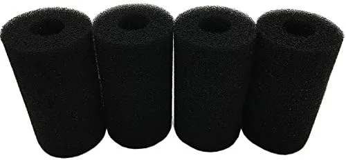 HuYaYa Aquarium Pre-Filter Sponge Rolls 3.4 x 2 x 2 in, 4 Pack Black ...