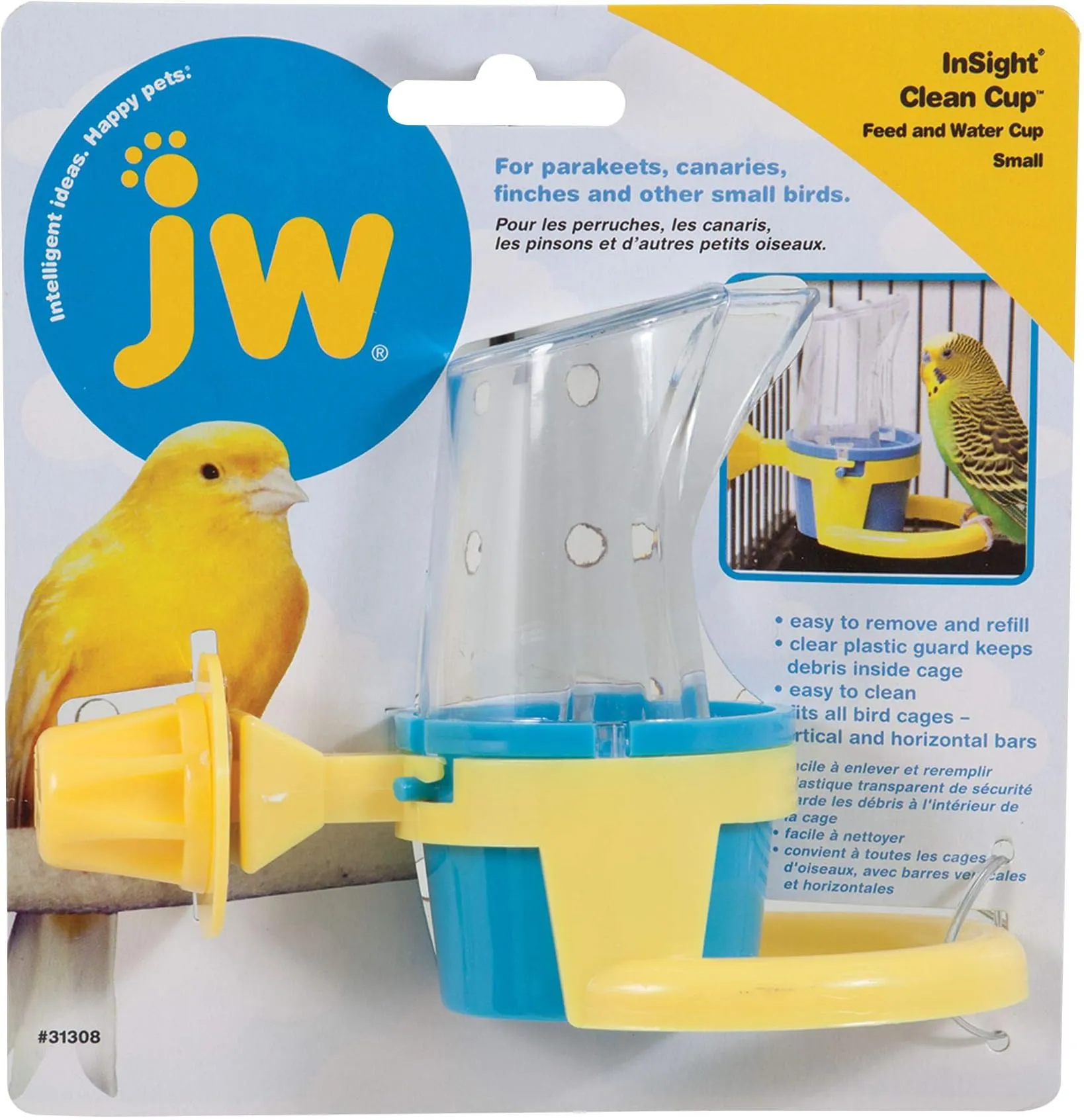 DHgate.com:Bird Cage Clean Cup Feeder & Waterer - Assorted Colors ...