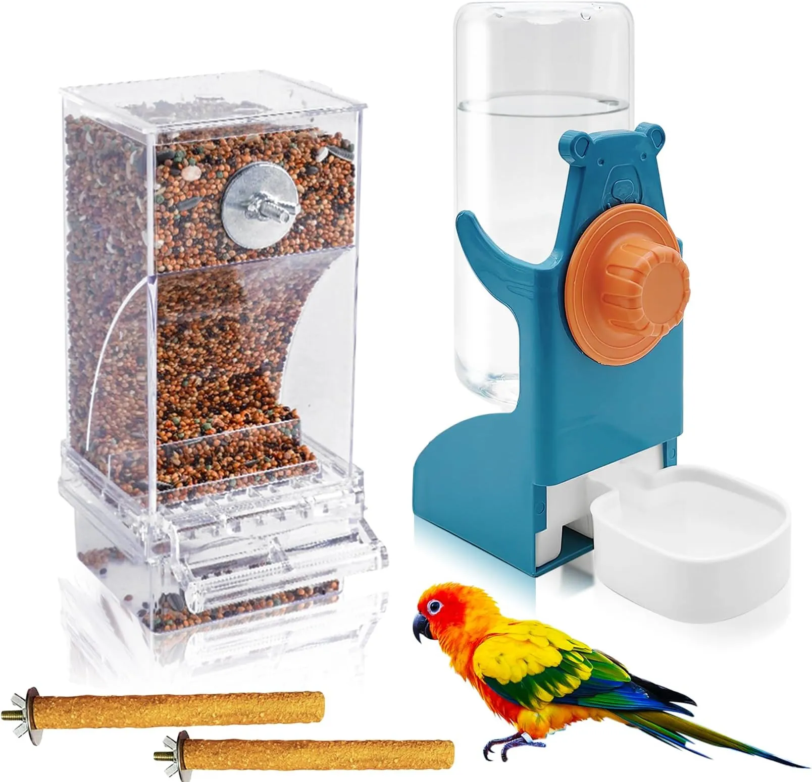 DHgate.com:No-Mess Bird Feeder & Water Dispenser Set - 4 Piece ...