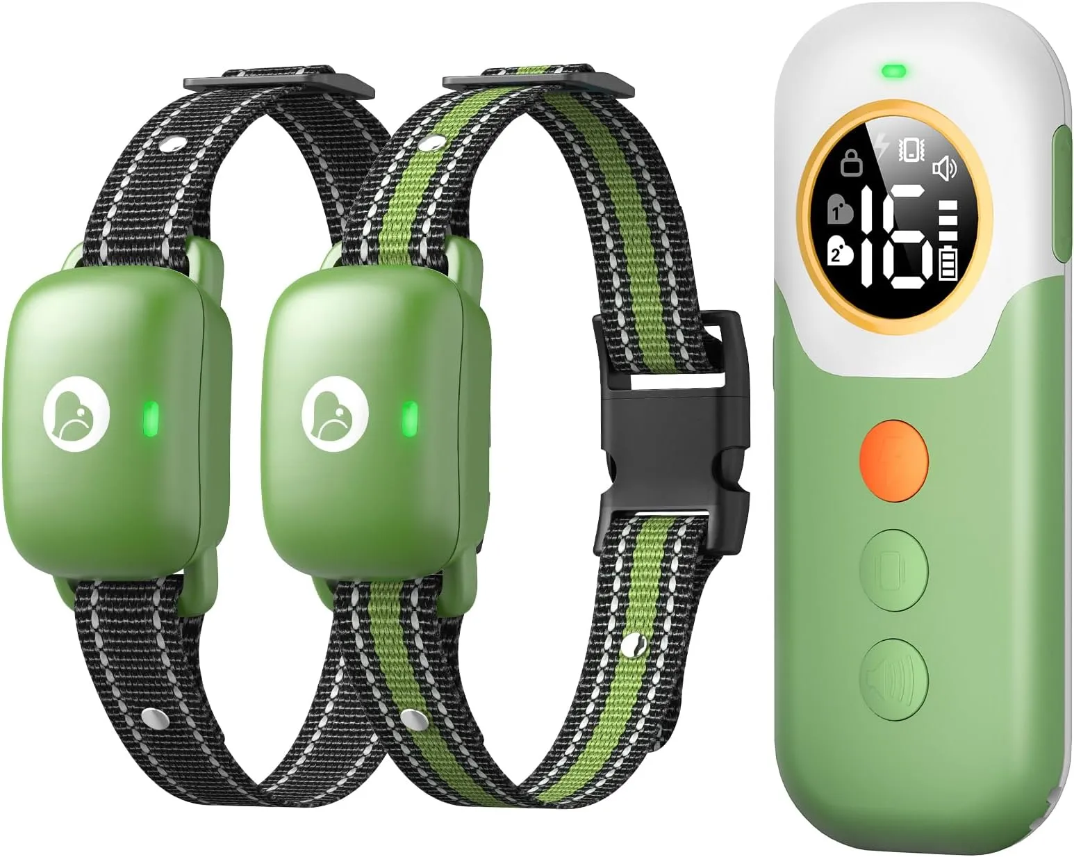 Electric Dog Training Collar with Remote - 2 Dog System, 2400FT Range ...