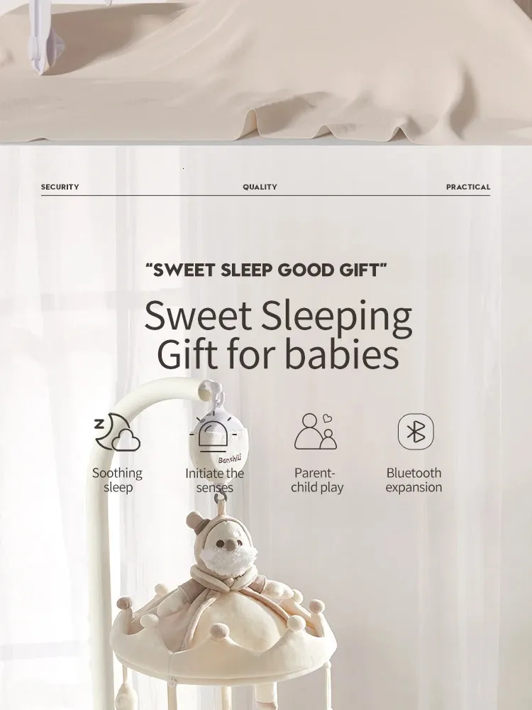 Cute Cartoon Musical Crib Mobile: Soothing Sounds for Baby's Bed - Shop ...