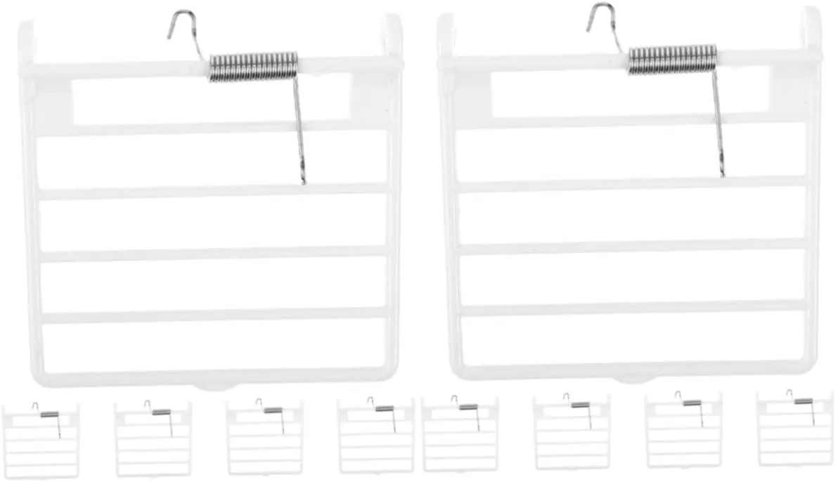 10-Piece Universal Bird Cage Accessories Set - Secure Doors, Clips ...