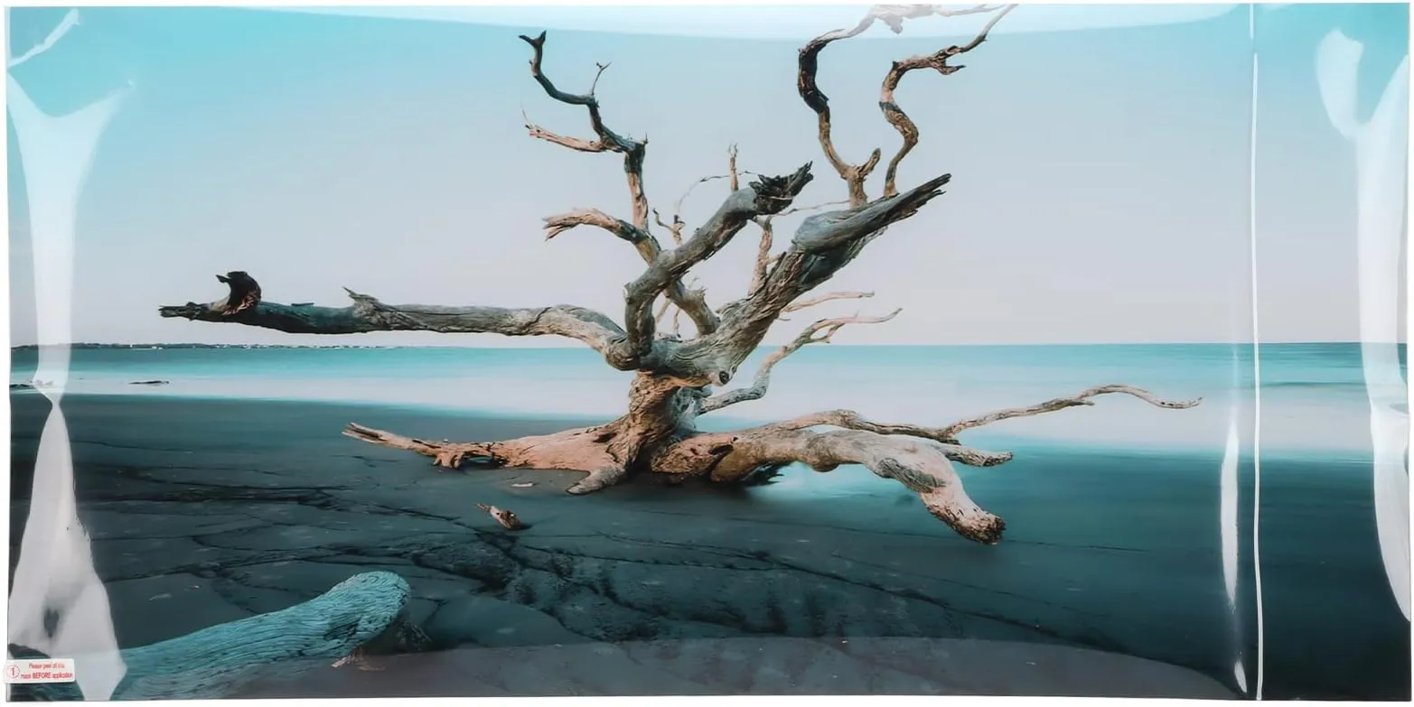 Withered Tree Aquarium Background: 48x24, PVC Fish Tank Poster Decor ...