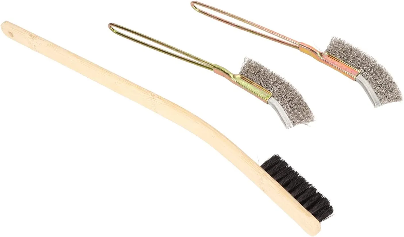 Long Reach Cleaning Brush: Bamboo & Stainless Steel - Easy Clean Bird ...