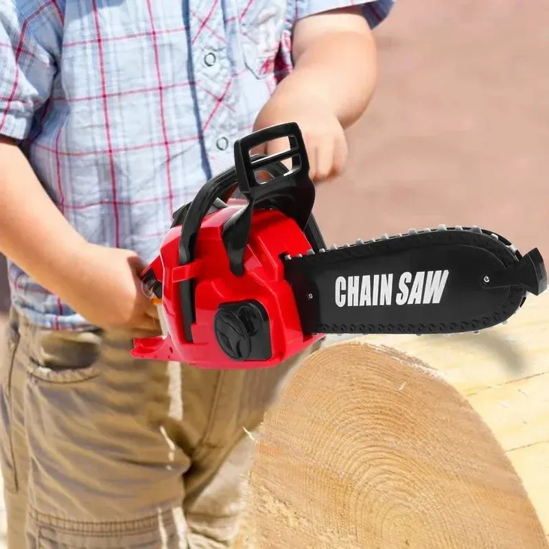 Large Electronic Chainsaw Toy - Realistic Rotating Chain, Sound Effects ...