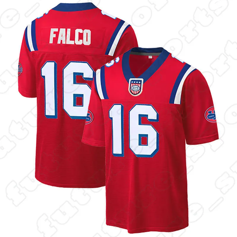Shane Falco #16 Red Washington Sentinels Football Jersey Embroidered V ...