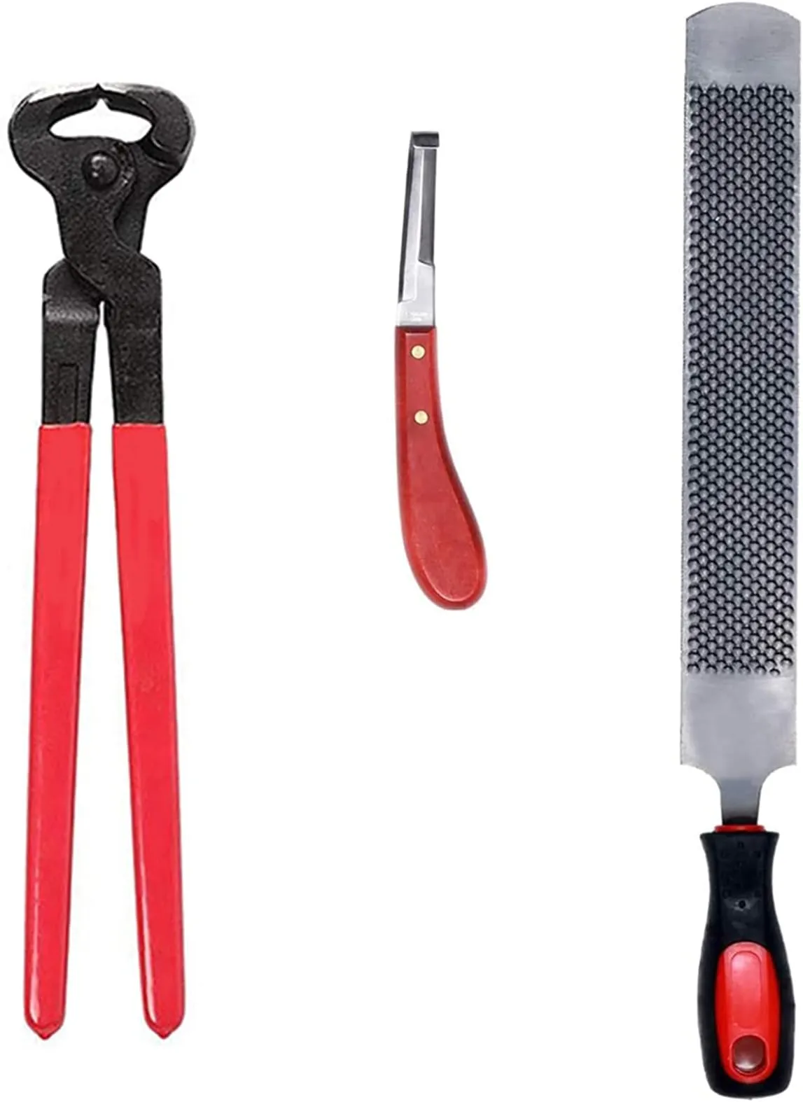 Professional 3-in-1 Horse Hoof Trimming Kit: 14-Inch Horseshoe File ...