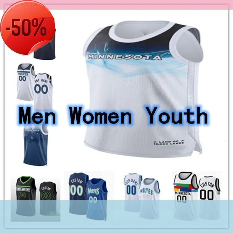 Timberwolves Jersey Anthony Edwards Julius Randle Jaden McDaniels Mike ...