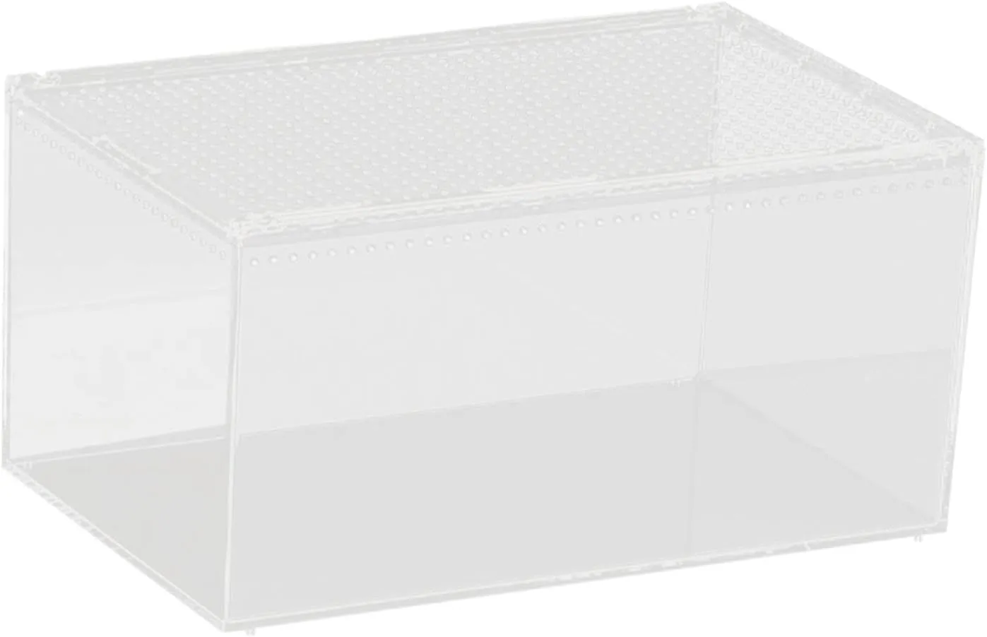 Transparent Reptile Cube Terrarium Feeding Box For Turtle Habitat And ...
