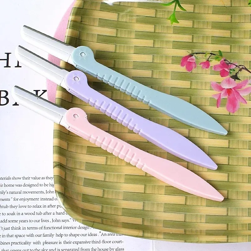 DHgate.com:3Pcs Eyebrow Trimmer Safe Facial Razor Blades Shaping Knife ...