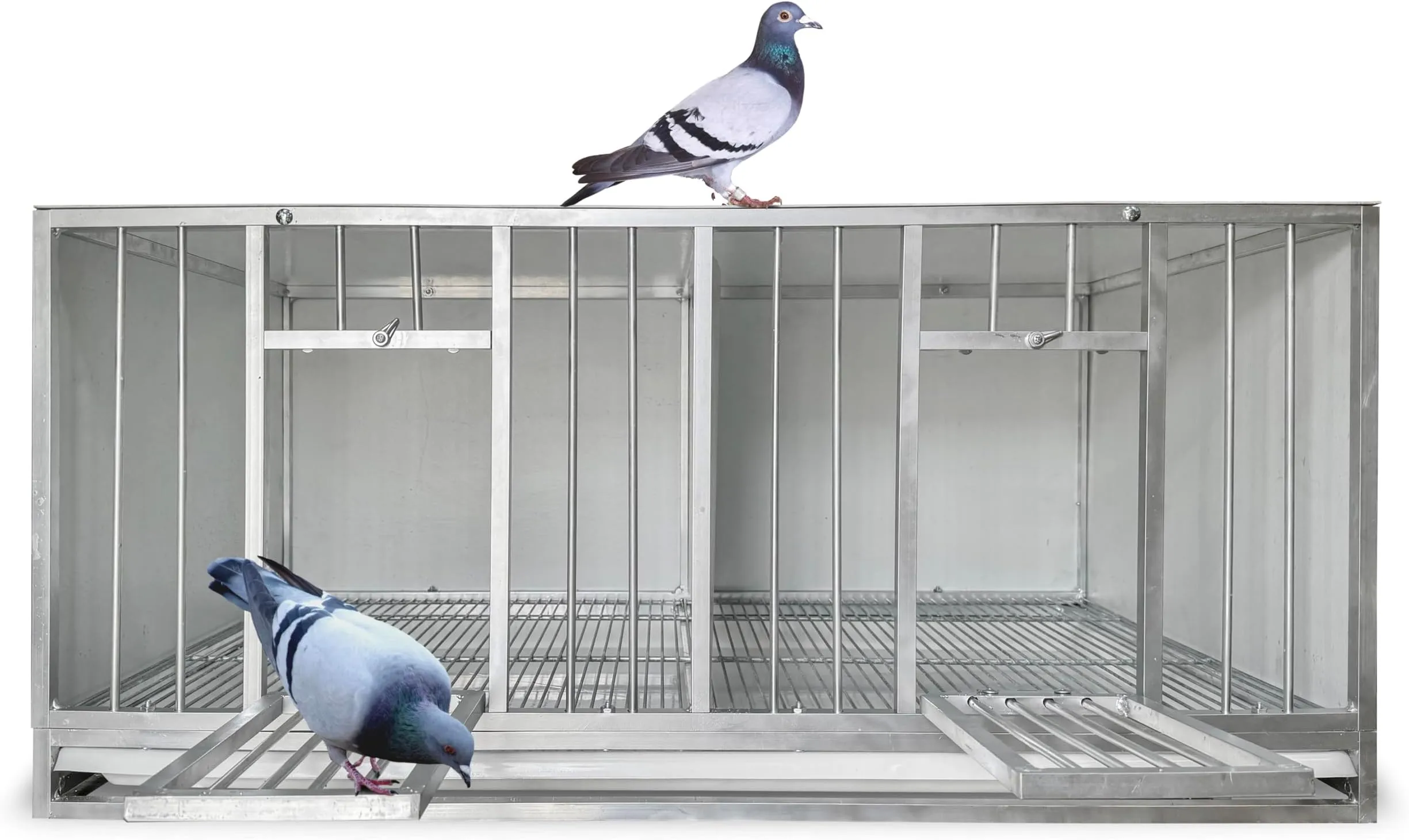 Large Aluminum Pigeon Cage 36 × 21 × 16 in for Indoor and Outdoor ...