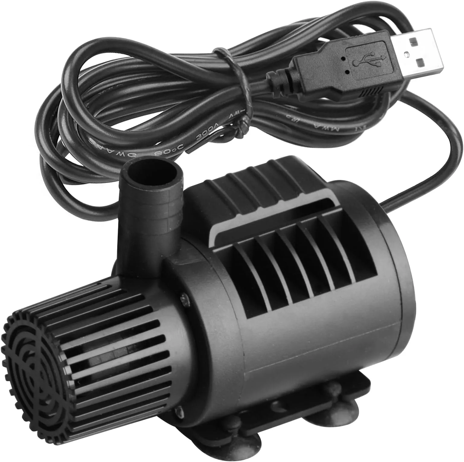 USB Submersible Water Pump - 400L/H, 9.8ft Lift - For Aquariums ...