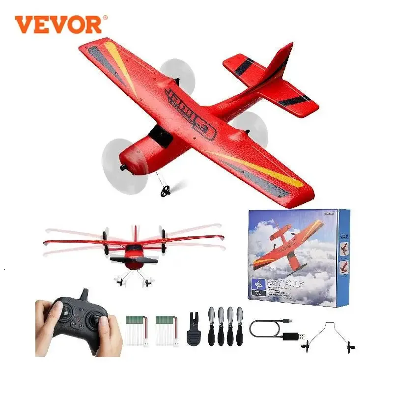 VEVOR Z50 RC Plane 24G 2CH Remote Control Fighter Fixed Wingspan Glider ...