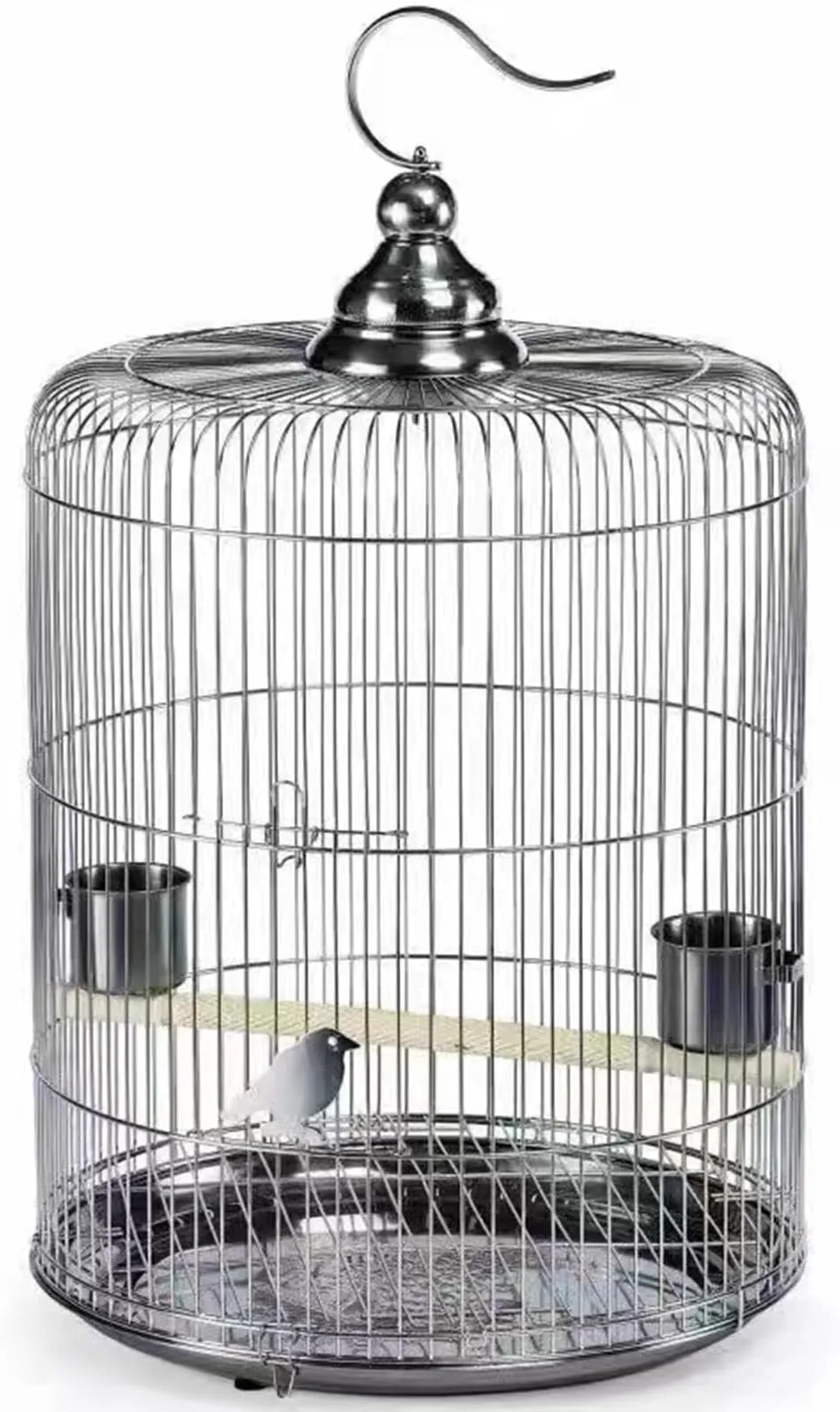 Small Stainless Steel Bird Cage - Ideal for Lovebirds & Finches ...