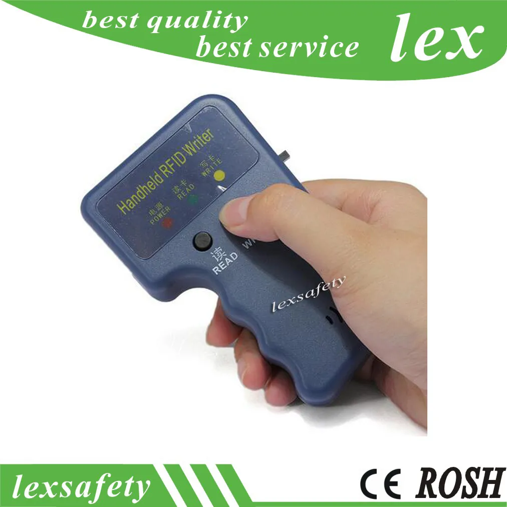 Handheld RFID Rfid Card Scanner Writer For Em4100 H ID And AWID Cards ...