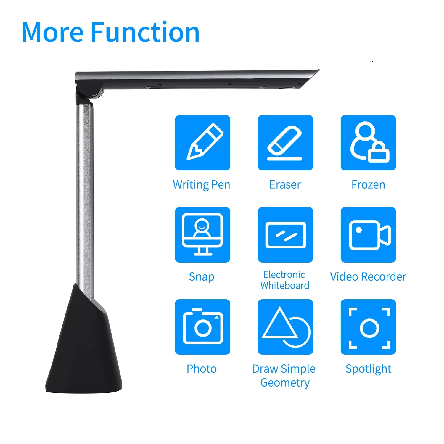 Aibecy BK34 Document Camera Scanner 5 Mega-Pixel HD A4 Capture Size LED ...
