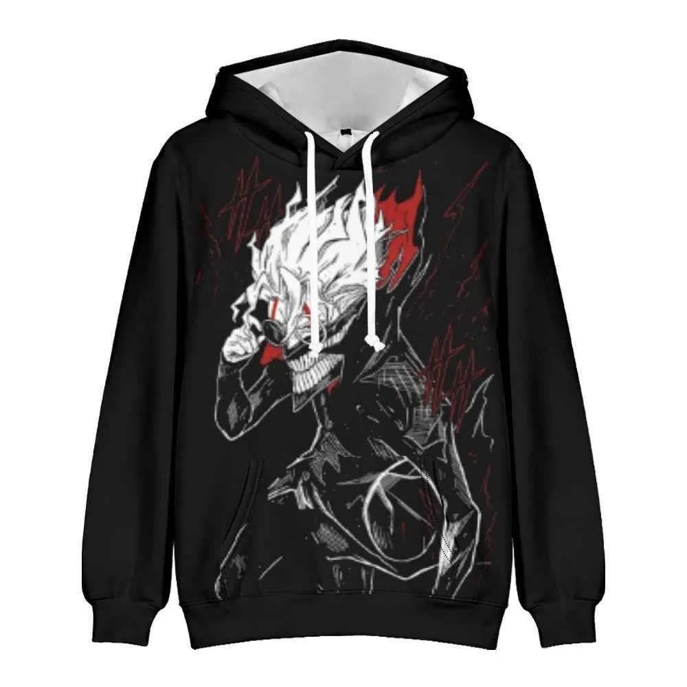 Dandadan Merch Anime Okarun Hooded Drstring Pocketless Sweatshirt Men ...