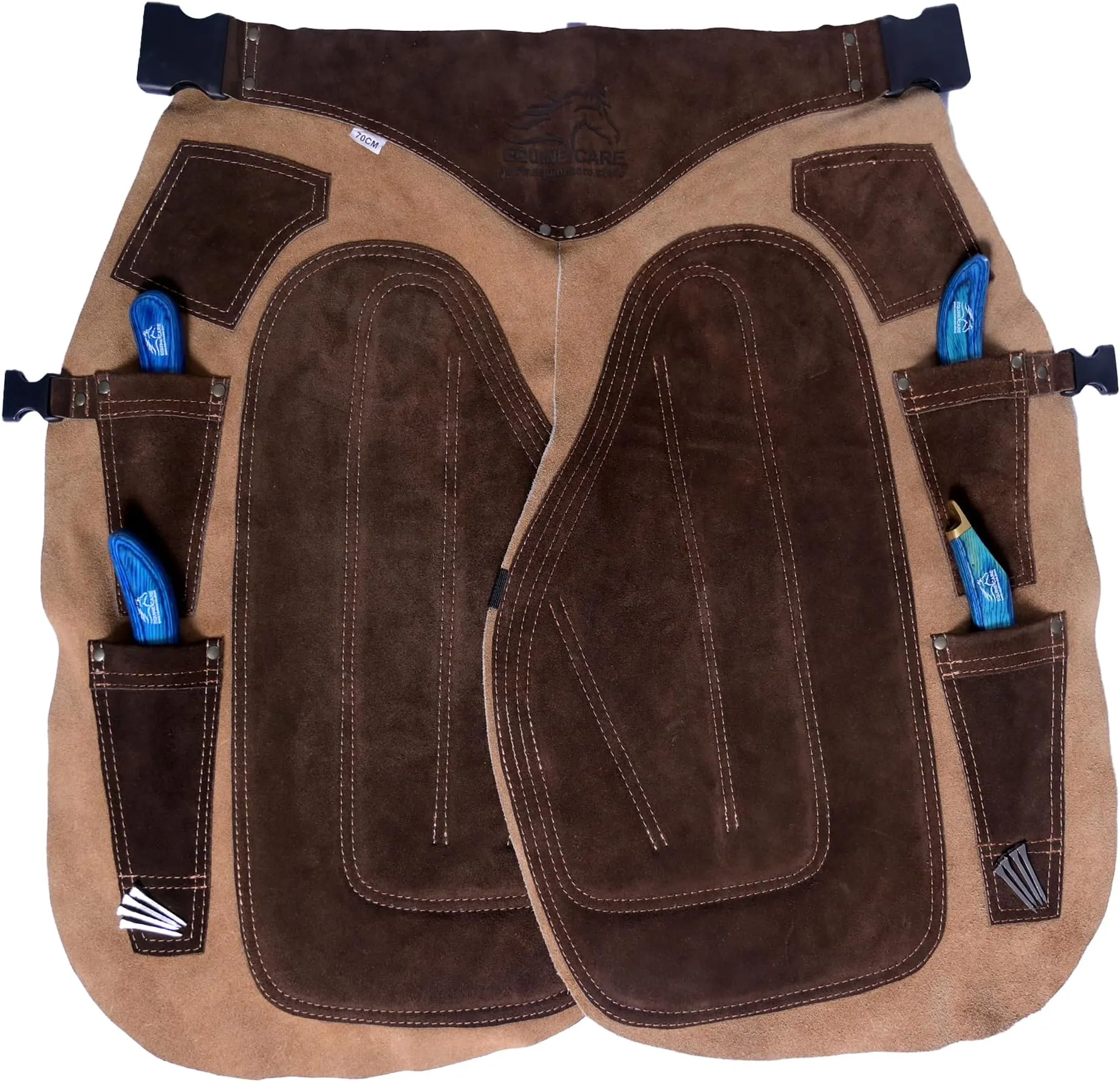 Equine Farrier Apron: Premium Cowhide Leather, Back Support & Knee Pads ...