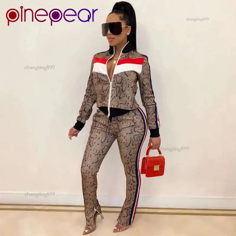 PinePear Womens Tracksuit Two Piece Set Snake Print... From ...