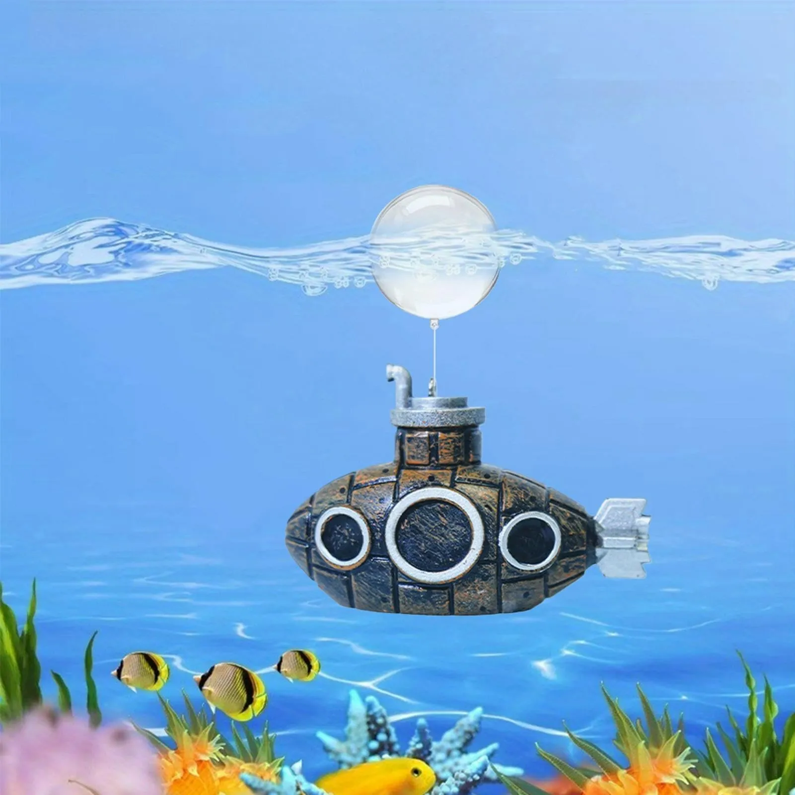 DHgate.com:Retro Submarine Aquarium Decoration with Floating Balls ...