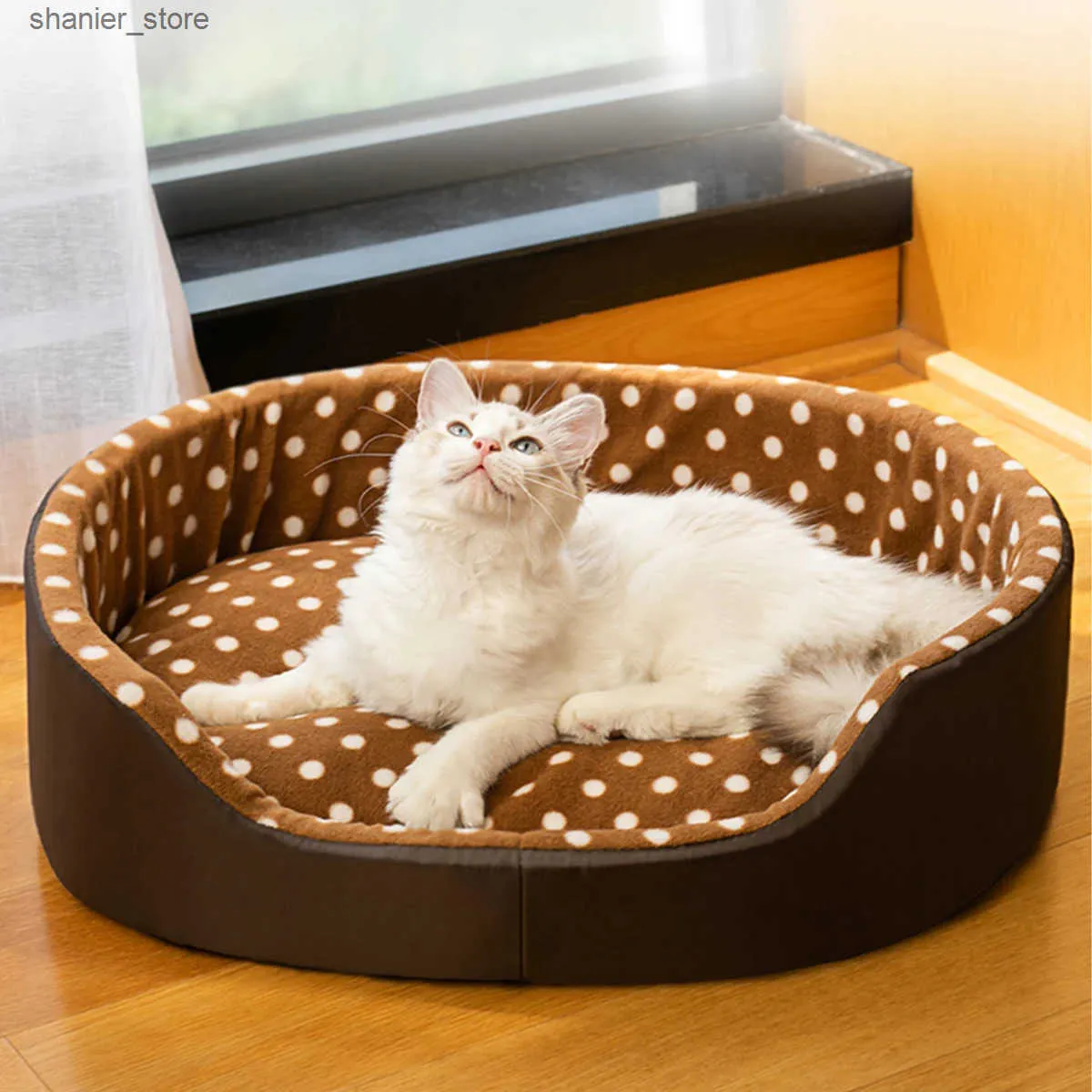 Premium Comfort Pet Bed: Plush Sponge Pad for Cats & Small Dogs - Cozy ...