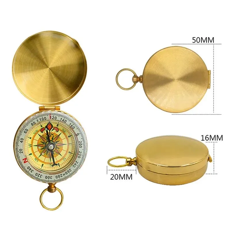 Luminous Brass Pocket Compass Portable Navigation... From Makeup99, $2. ...