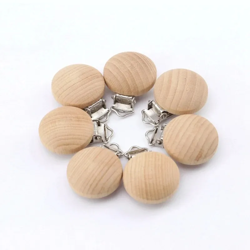 Wooden Baby Pacifier Clips, Infant Soother Holder Nursing Accessories ...