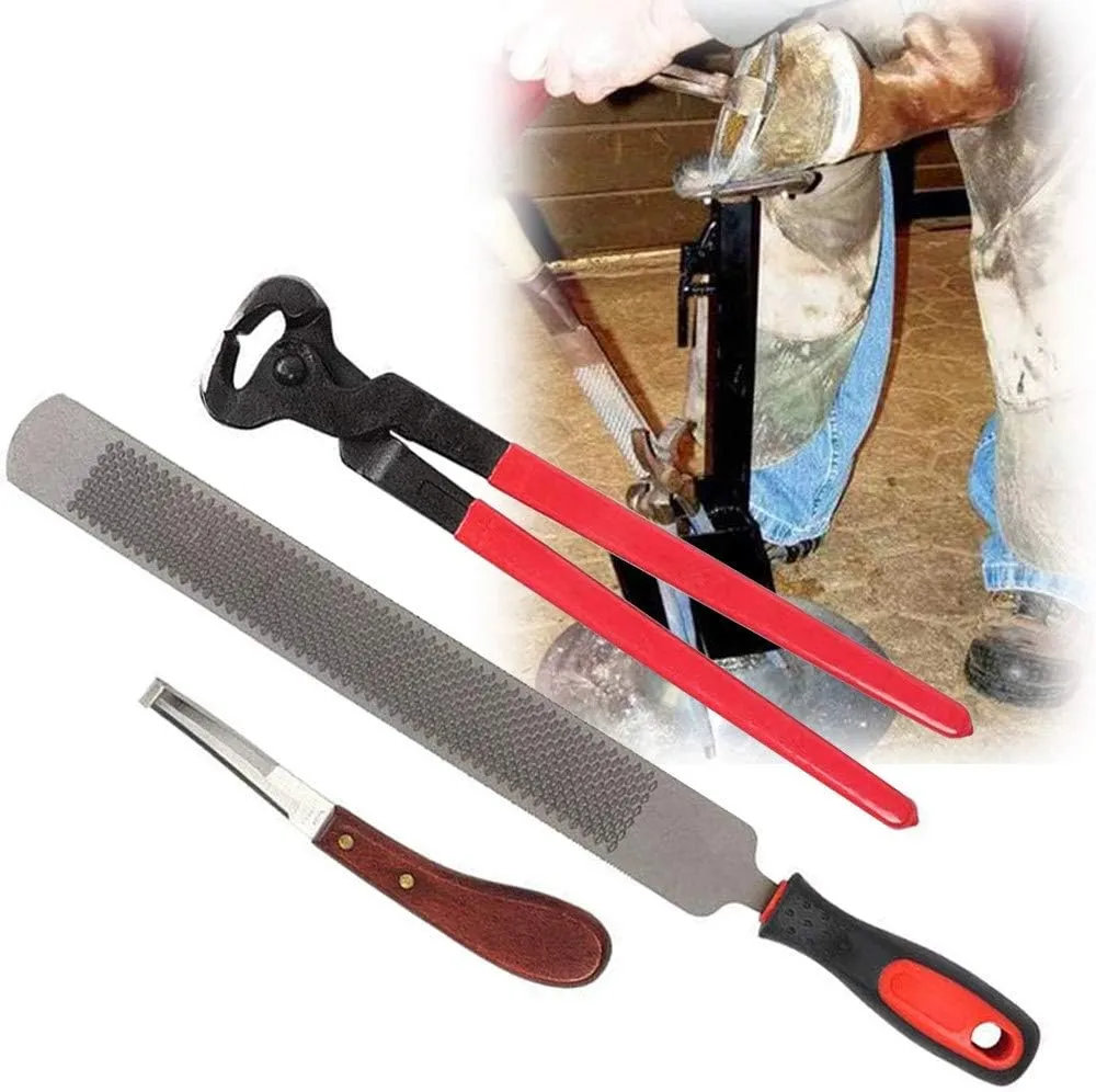 Abundantia E-commerce Horse Hoof Trimming Tool Kit with Metal Shears ...