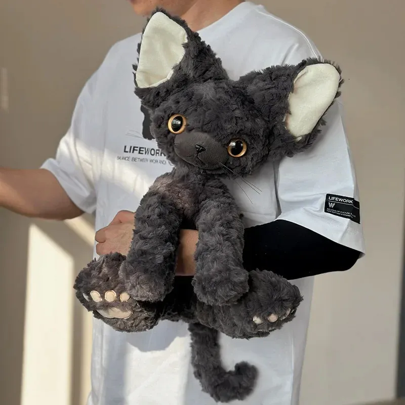 Devon Rex Curly Haired Dudu Cat Plush Cute Toy For Girls, Embrace ...