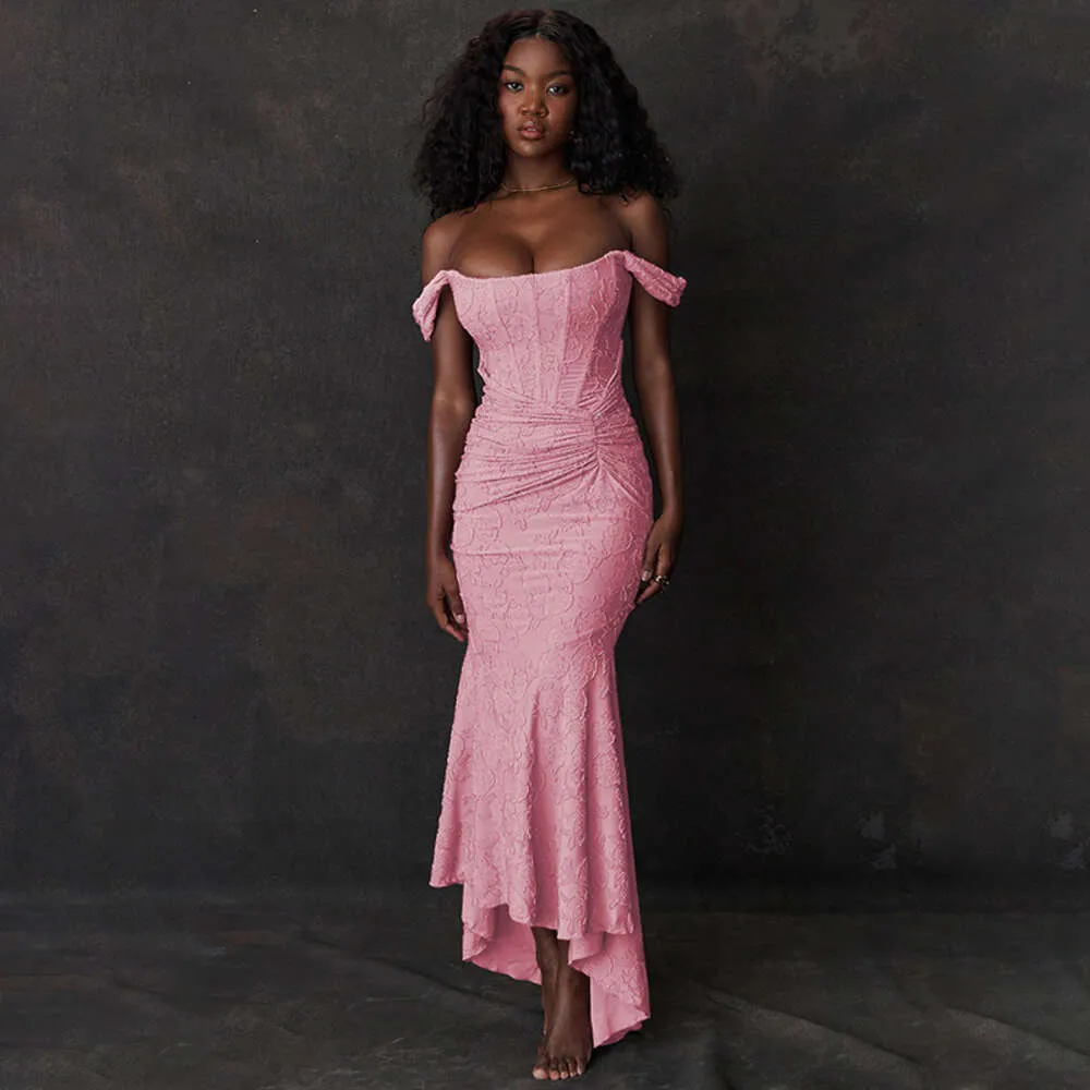 Printed Strapless Dress: Sexy Backless Fishtail Long Skirt. Shop Now ...