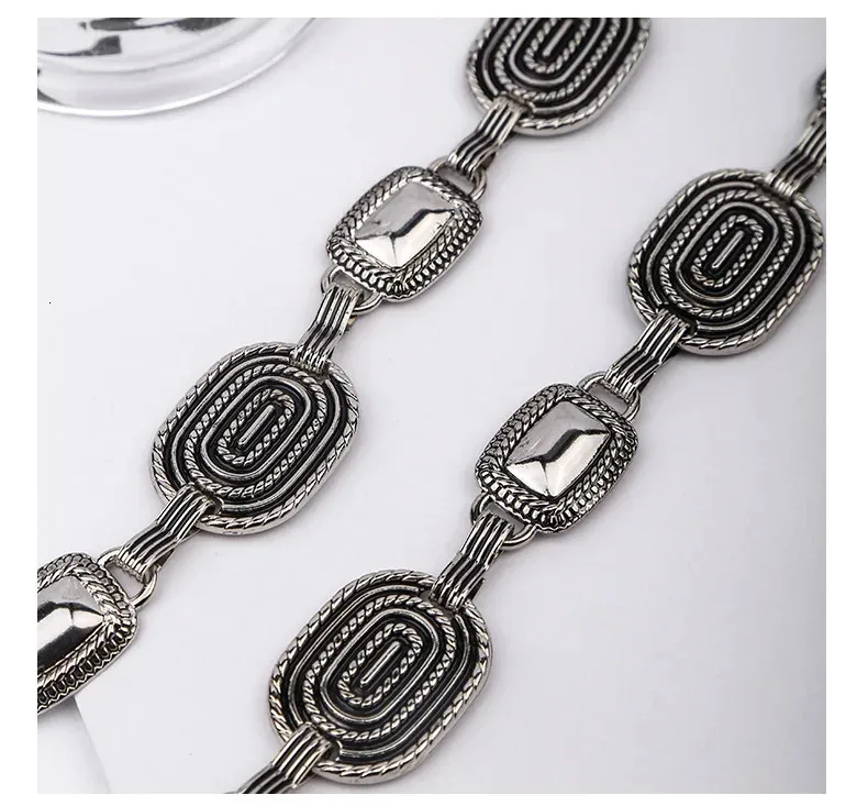 Silver Gothic Body Chain for Women - Rotundity Belly Chain, Retro Waist ...