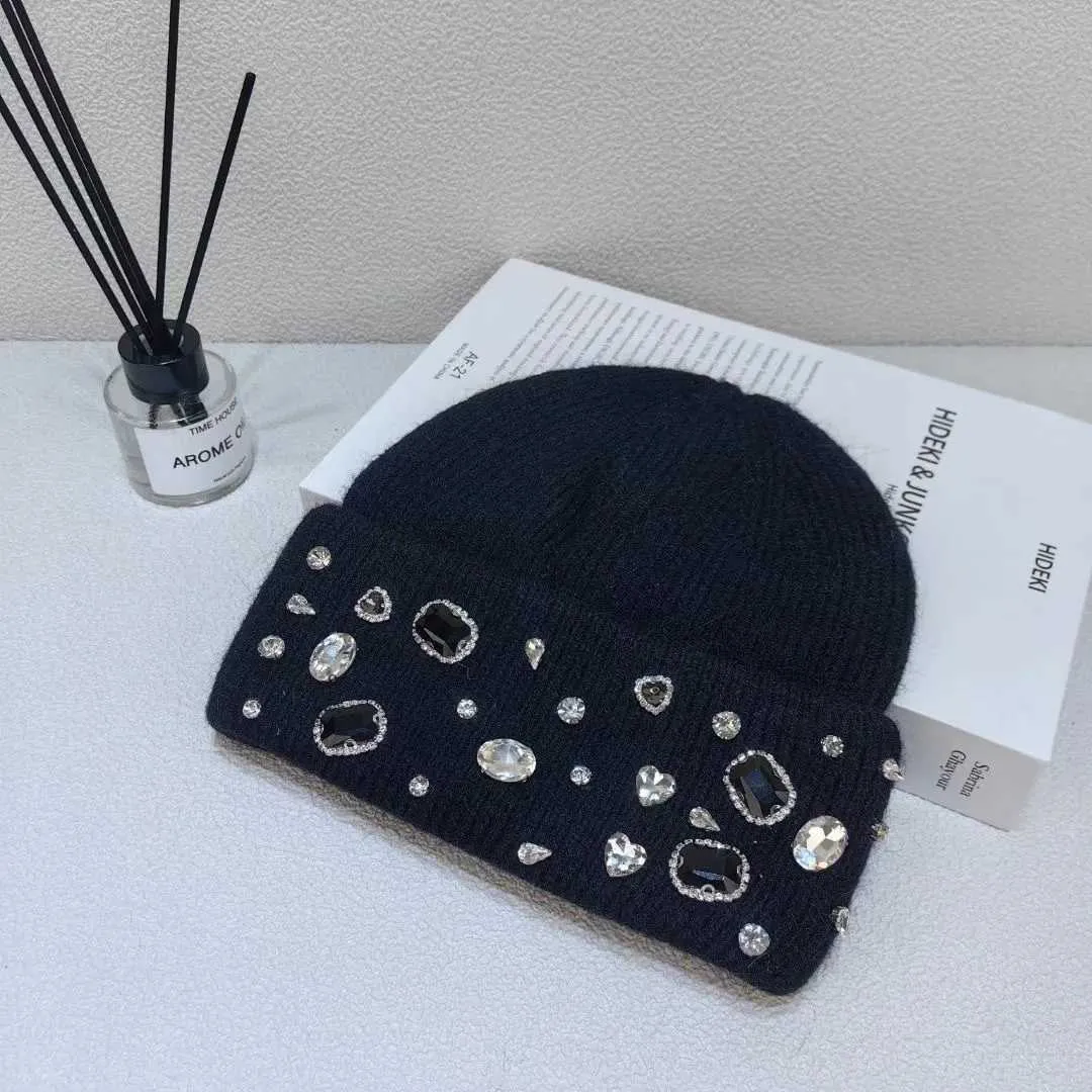 Womens knitted beanie hats winter skull cap warm casual fitted dome top ...