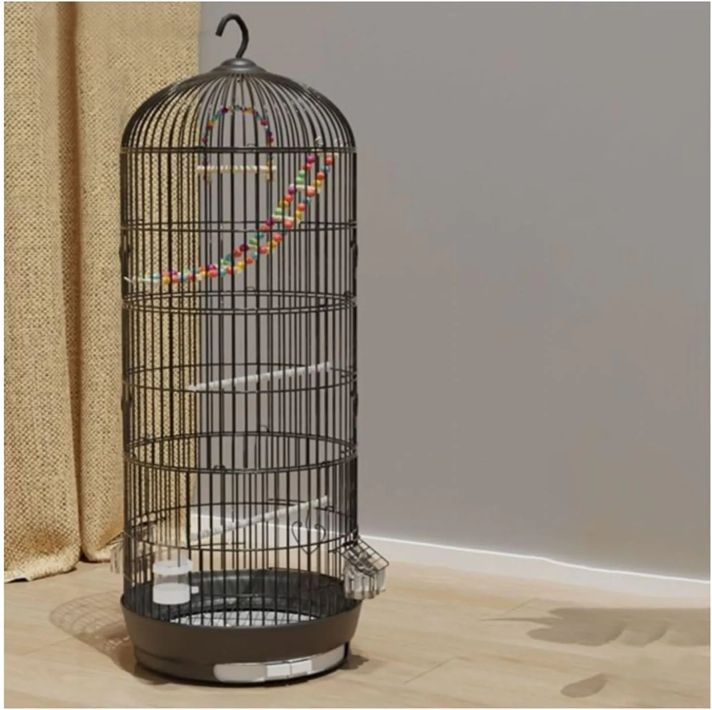 Large Metal Bird Cage: Ornamental Tea Room Style, Removable Tray, Ideal ...