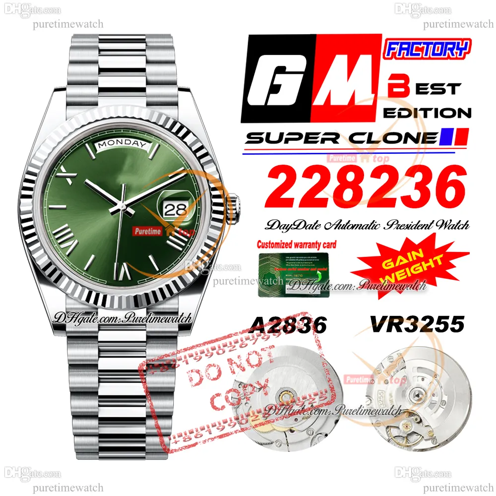 DHgate.com:228236 DayDate A2836 VR3255 Automatic Mens Watch GMF V3 ...